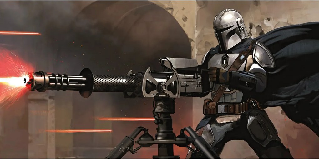 Komar Vliesová fototapeta Star Wars The Mandalorian Blaster 500 x 250 cm