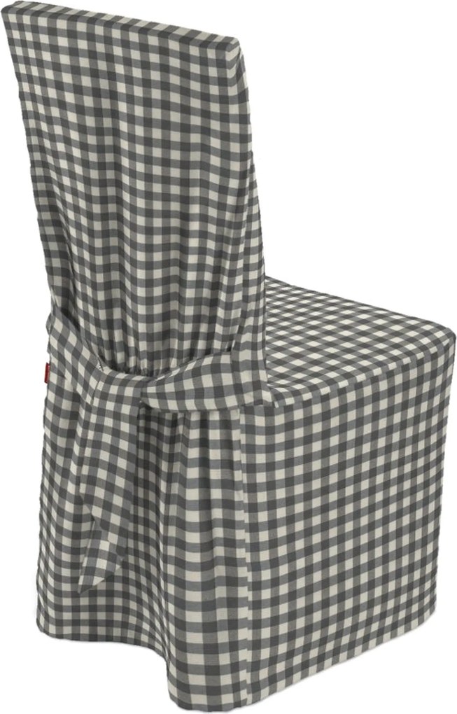 Návlek na židli barva šedá látka vzorované