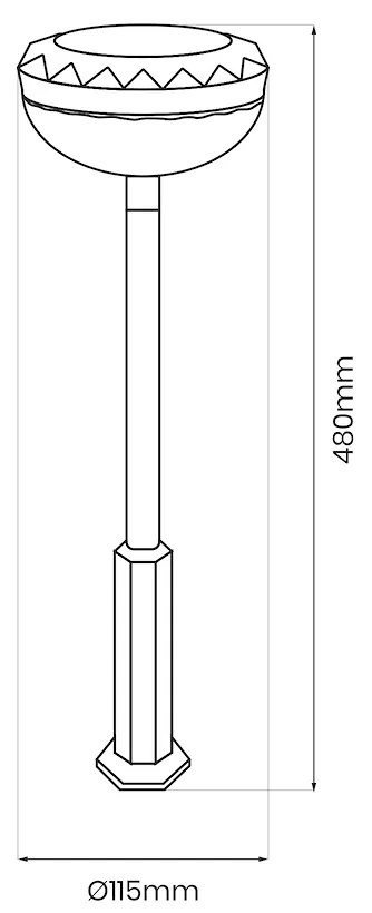 Exteriérové ​​solární svítidlo Tom, 1x transparentní/černé plastové stínítko, RGB, sada 2ks
