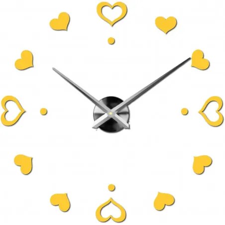 Nástěnné hodiny jako obraz moderní hodiny vyrobené z plastu 12S046