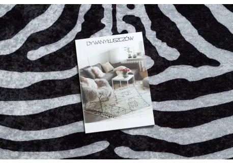 Dywany Luszczow Dětský kusový koberec MIRO 51331.803 pratelný  Zebra protiskluz, černý / bílá Rozměr koberce: 140 x 190 cm