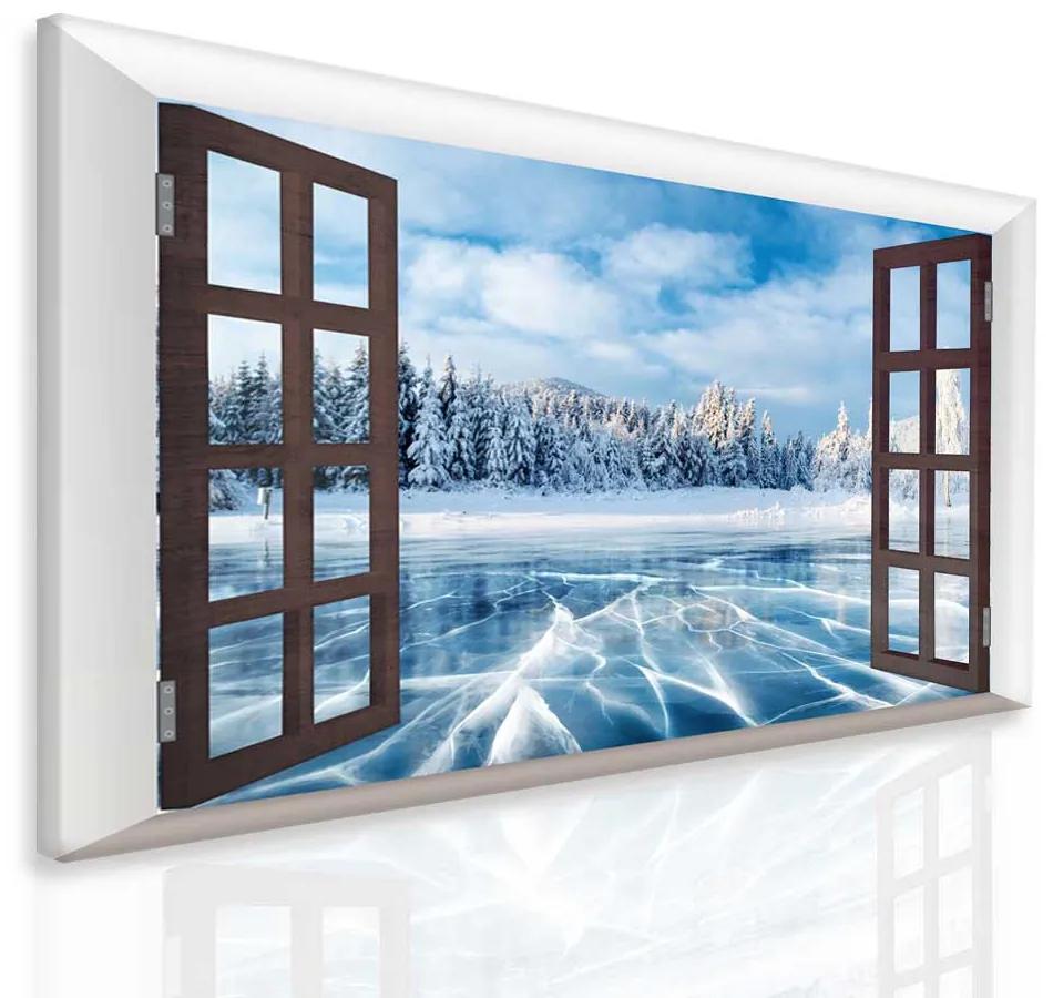 Malvis ® Obraz zamrzlé jezero Velikost: 60x40 cm
