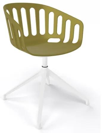 Gaber Plastová židle BASKET CHAIR U Barva podnože bílá podnož Barva plastu Gaber antracit 21