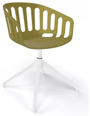 Gaber Plastová židle BASKET CHAIR U Barva podnože bílá podnož Barva plastu Gaber limeta 35