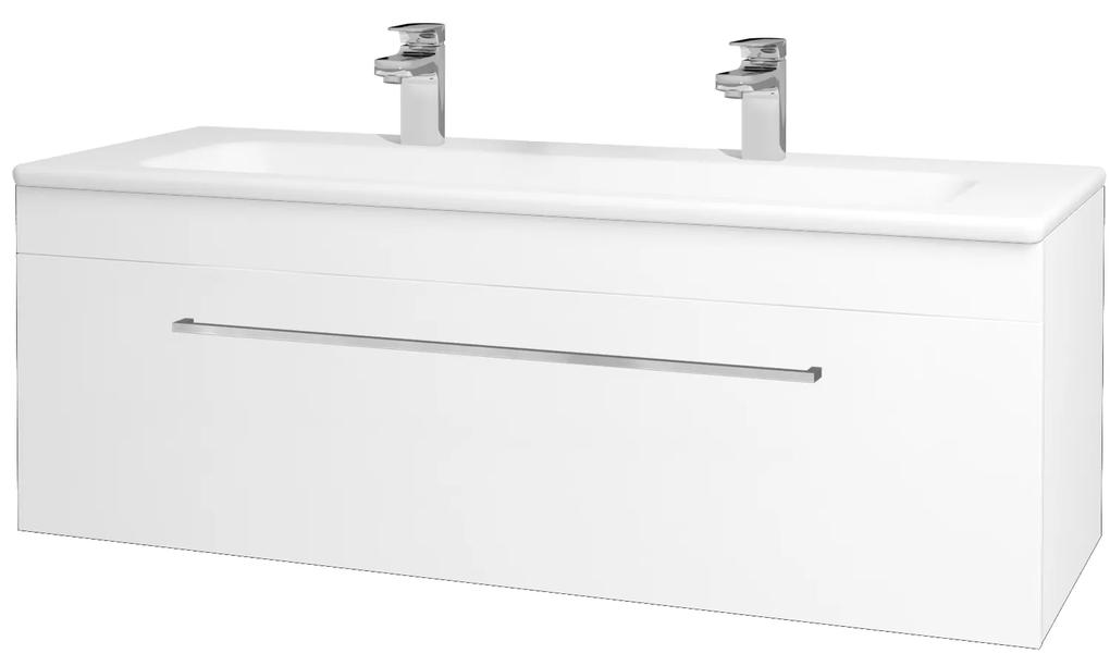Dřevojas Koupelnová skříň ASTON SZZ 120 Varianta: D08 Wenge / Úchytka T01 / D08 Wenge