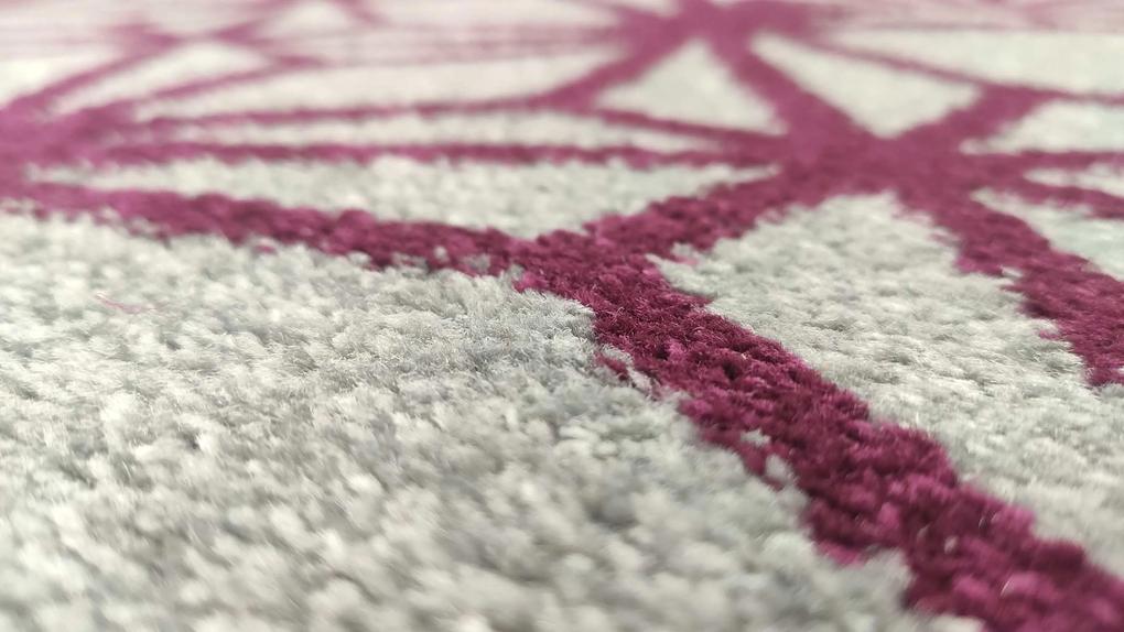 Kusový koberec Fushe 2712 120x170cm grey-purple