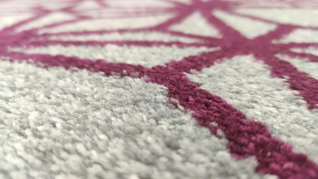 Kusový koberec Fushe 2712 80x150cm grey-purple