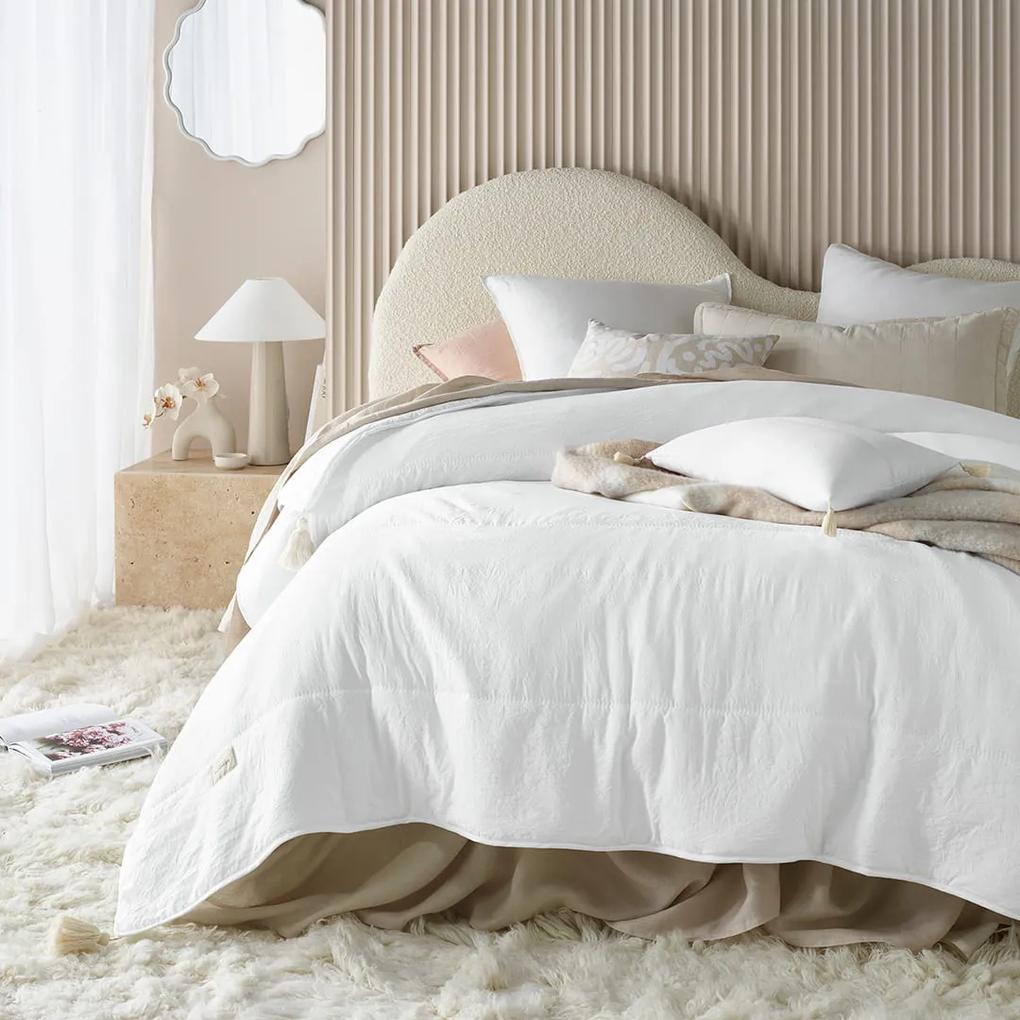 Divazo Přehoz na postel s třásněmi Noemi Barva: Krémová, Velikost: 220 x 240 cm