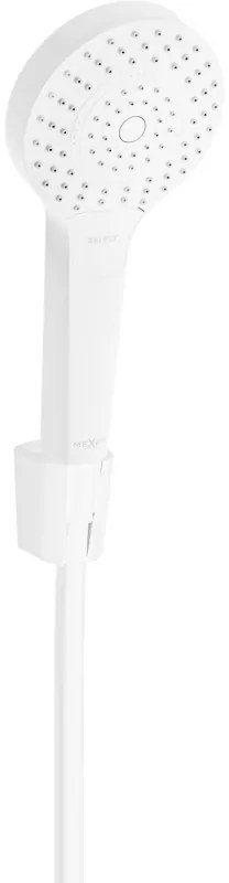 Mexen příslušenství - ruční sprchový set Oval R-05, 3-funkce, bílá, 785055052-20