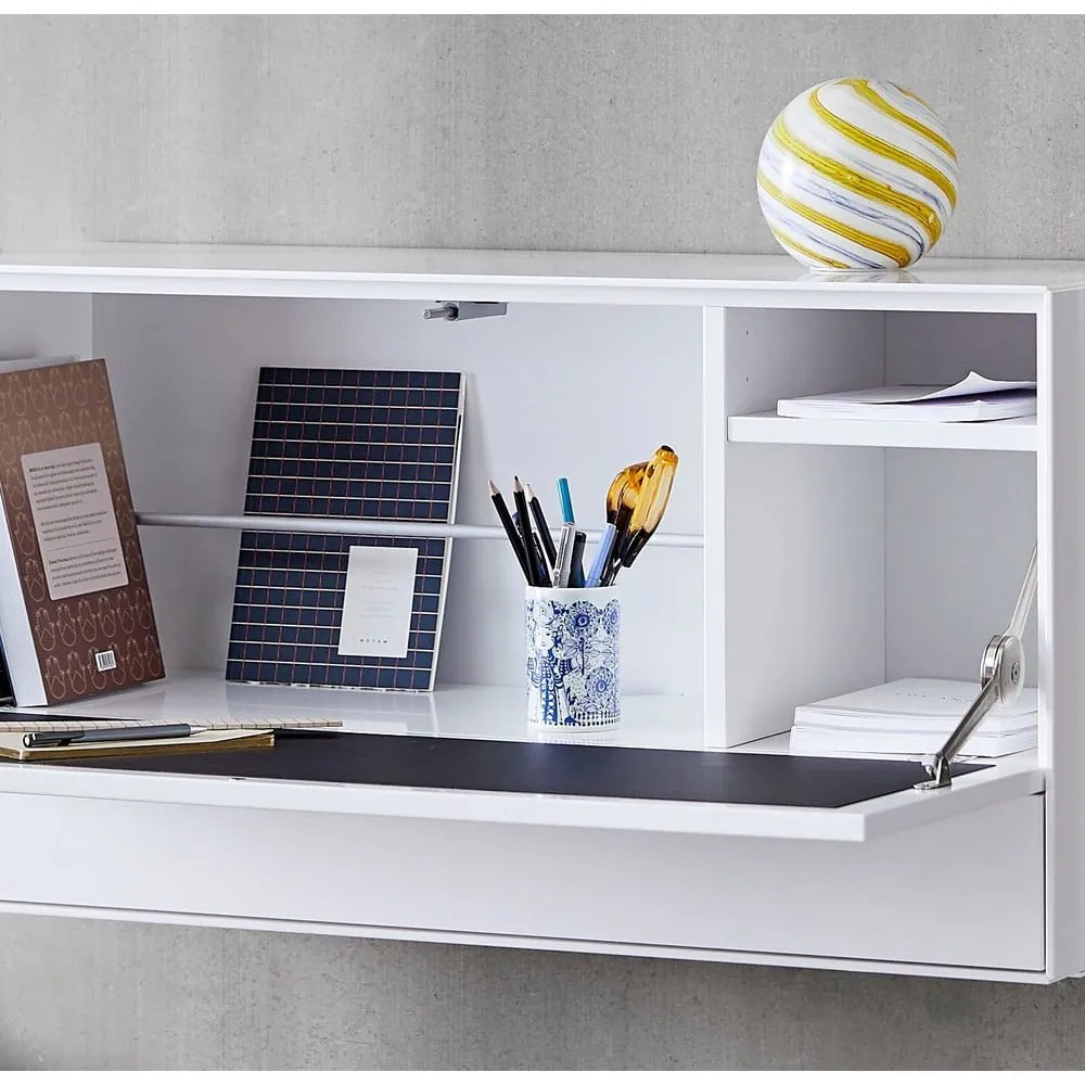 Bílá skříňka z biurkiem/závěsná 91x46x32,5 cm Edge by Hammel – Hammel Furniture