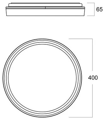 Mantra Verona, stropní svítidlo s dálkovým ovladačem LED 40W 2700-5000K, zlatá/bílá, průměr 40cm