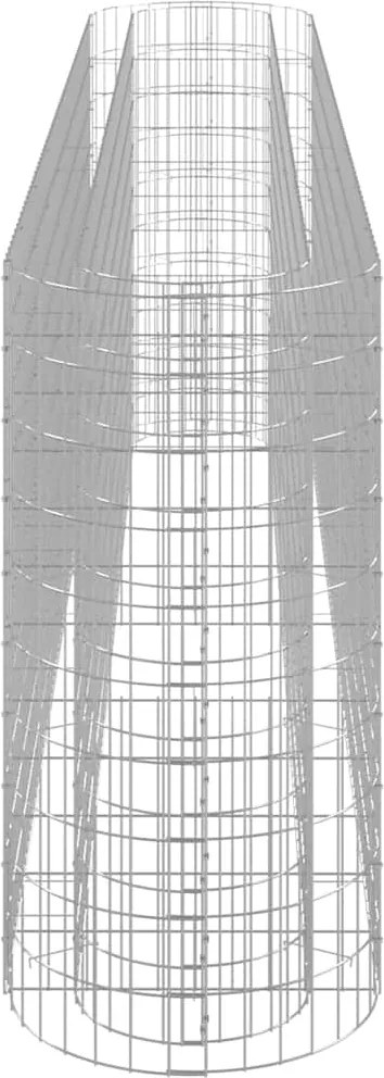 Gabionový vyvýšený záhon pozinkované železo 330 x 50 x 100 cm 152035