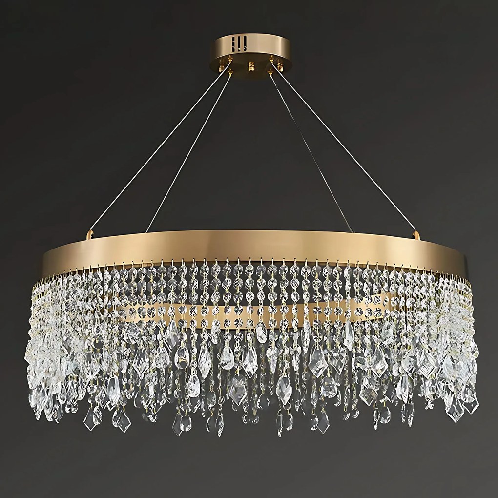 Toolight Toolight, LED závěsné osvětlení 40cm, 18W, 4000K, APP1730-1CP, zlatá, OSW-04341