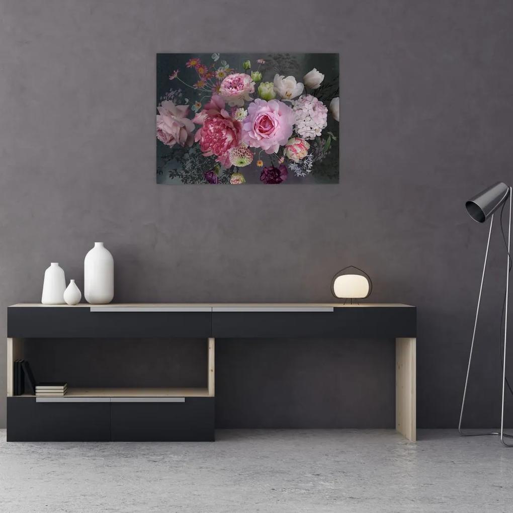 Obraz - Zahradní květy (70x50 cm)
