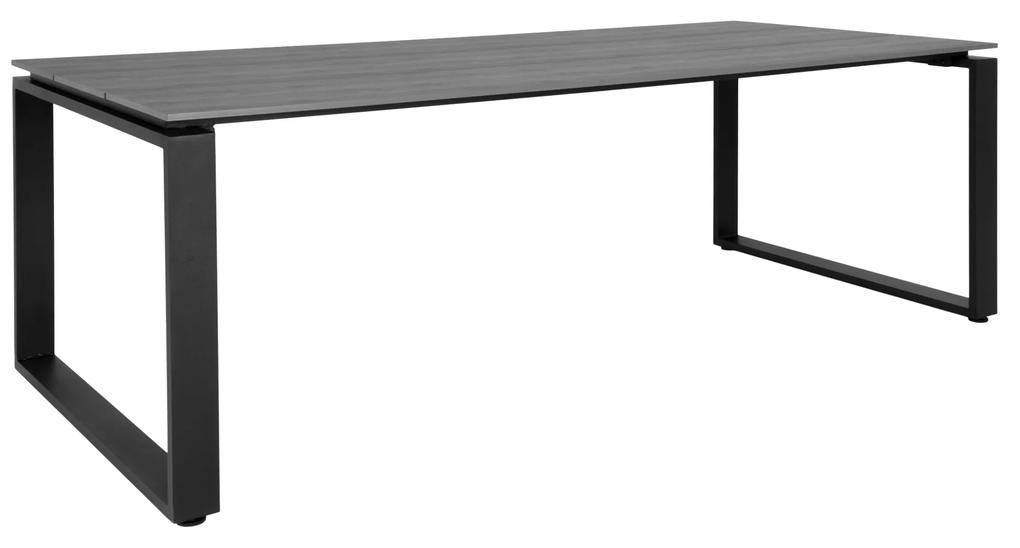 Nordic Experience Hliníkový zahradní stůl Colirade 205x100 cm, černá/šedá