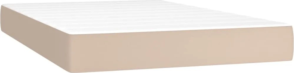 Box spring postel s matrací cappuccino 120x200 cm umělá kůže 3141118