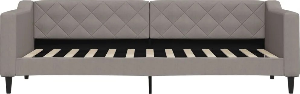 Válenda s přistýlkou a zásuvkami taupe 80 x 200 cm textil 3197460