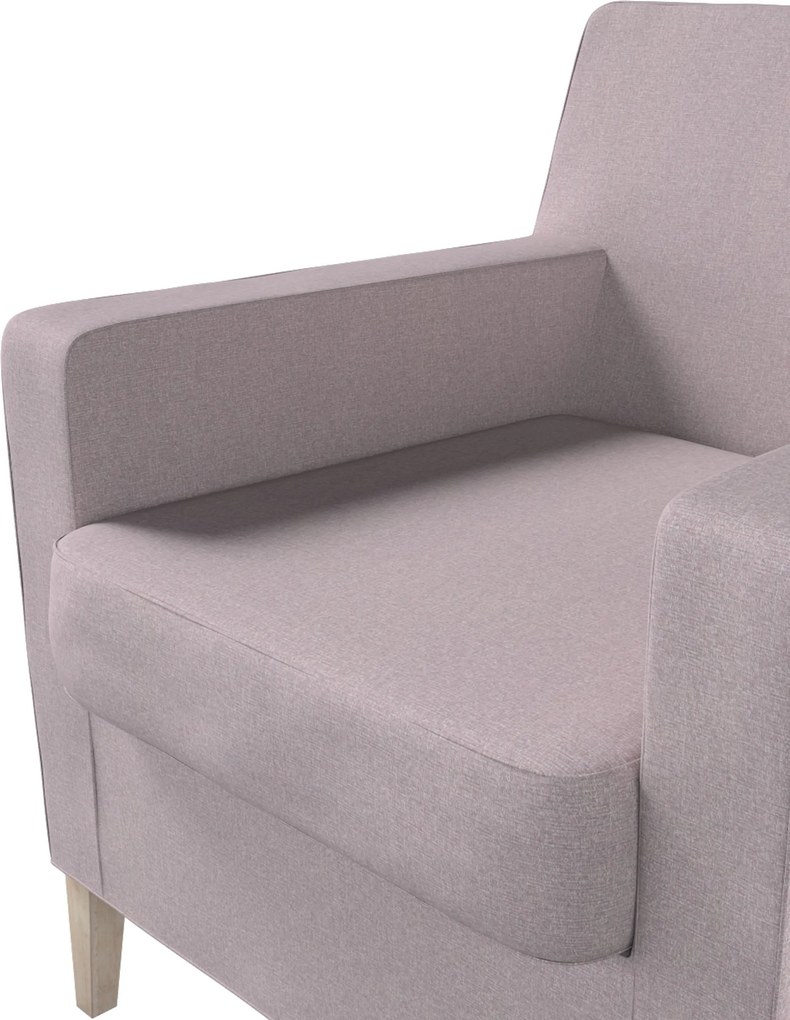Potah na křeslo IKEA Karlstad barva růžová látka pletený vzor