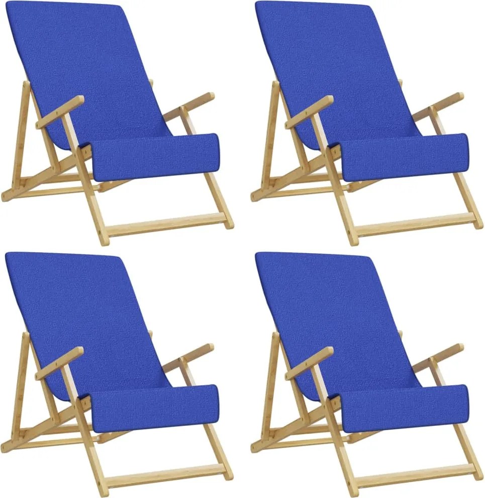 Plážové osušky 4 ks královsky modré 60 x 135 cm textil 400 GSM 3157058