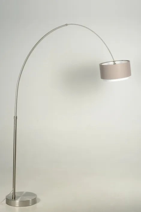 Stojací oblouková lampa Adamo Soffito Taupe