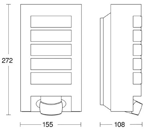 Steinel 657918 - Venkovní svítidlo se senzorem L12S 1xE27/60W/230V IP44