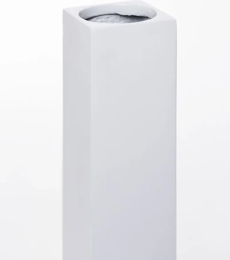 Váza OBELISK, sklolaminát, výška 120 cm, bílá, outlet