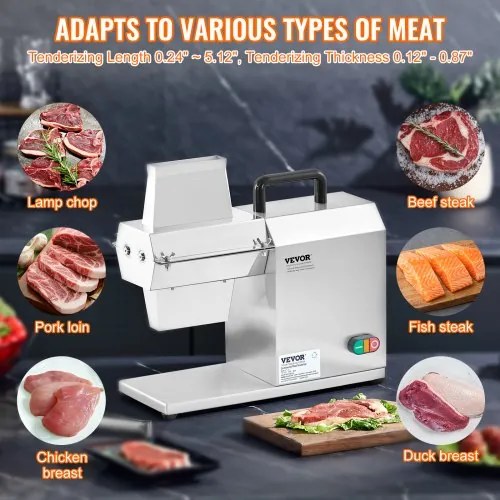 Komerční tenderovač masa, odolný kuchyňský nástroj z nerezové oceli s rukojetí