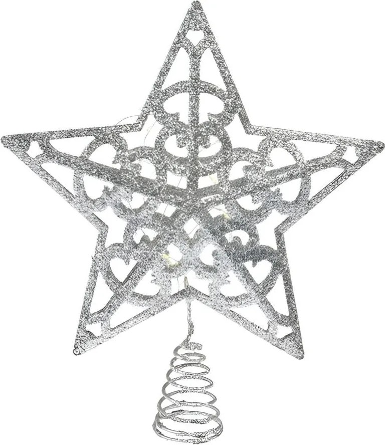 LED špice na stromeček – hvězda 28 cm