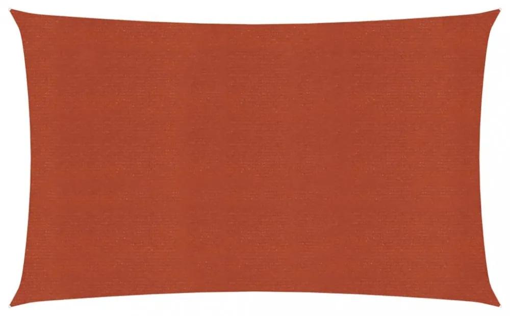 Stínící plachta obdélníková HDPE 4 x 7 m Dekorhome Červená