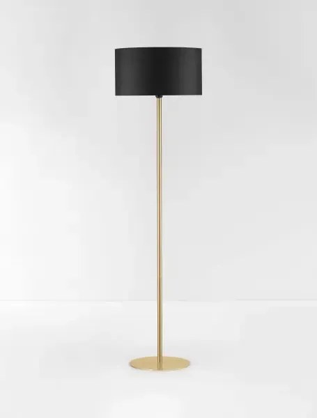 LED černo-zlatá stojací lampa Sibnia