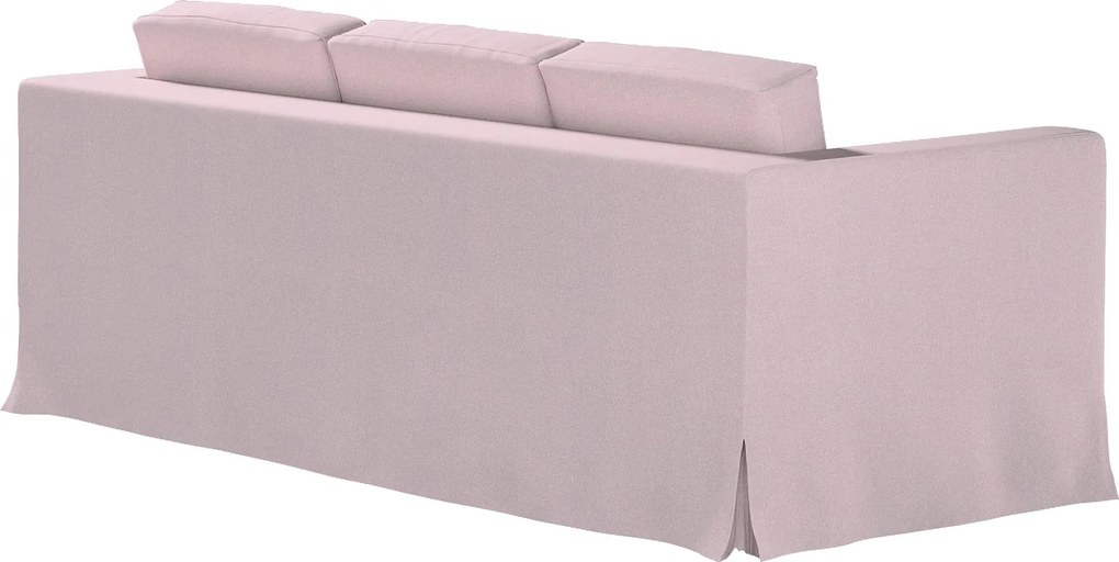 Potah na pohovku IKEA Karlanda 3-místná nerozkládací, dlouhý barva růžová látka pletený vzor