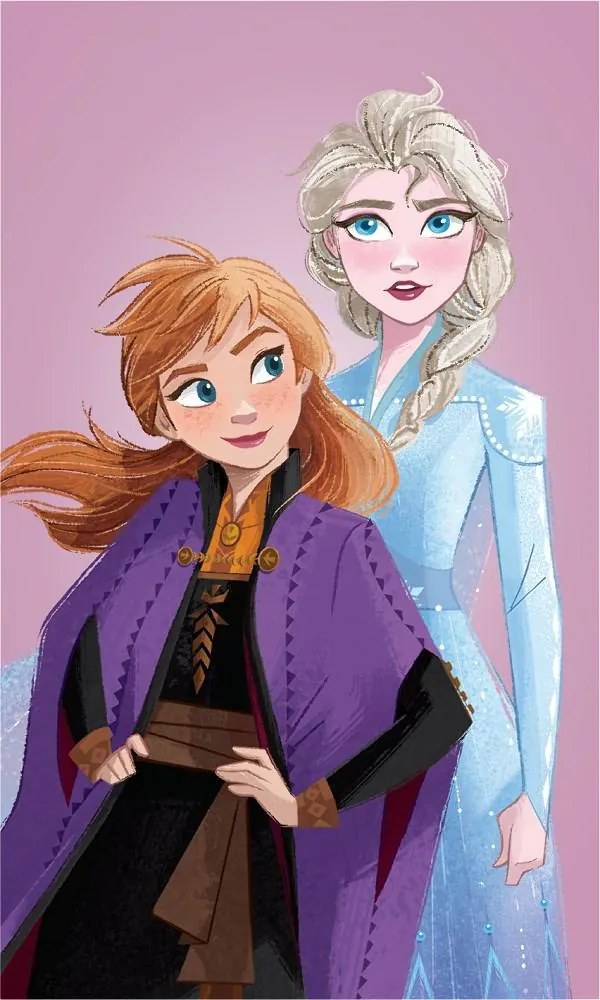 Jerry Fabrics Dětská osuška 30x50 Frozen fialová dětská bavlněná JF24