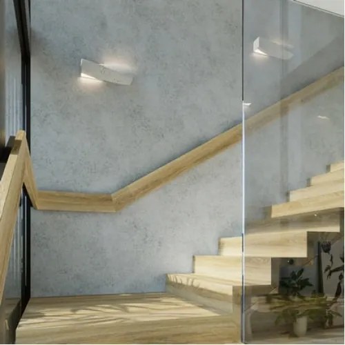 Nástěnné svítidlo SOLLUX Sigma E27 2x60W bez zdroje SL.0644 beton