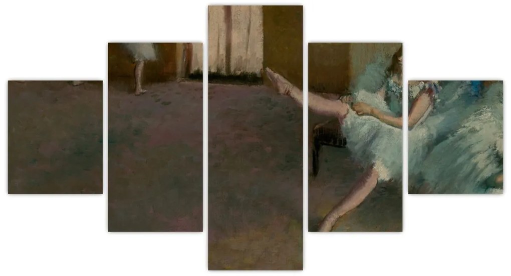 Obraz - Edgar Degas, Before the Ballet, reprodukce (125x70 cm)