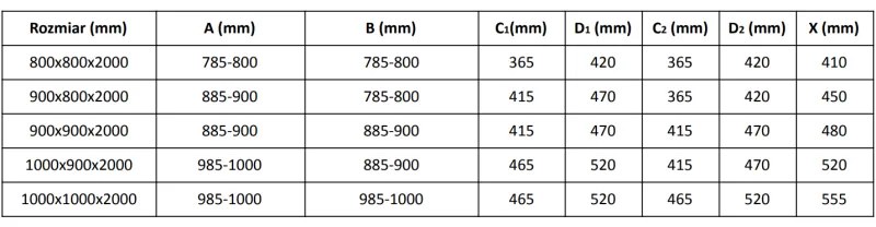 Mexen Velar Duo, sprchový kout s posuvnými dveřmi 90(dveře) x 80(dveře) cm, 8mm čiré sklo, černý matný profil, 871-090-080-02-70