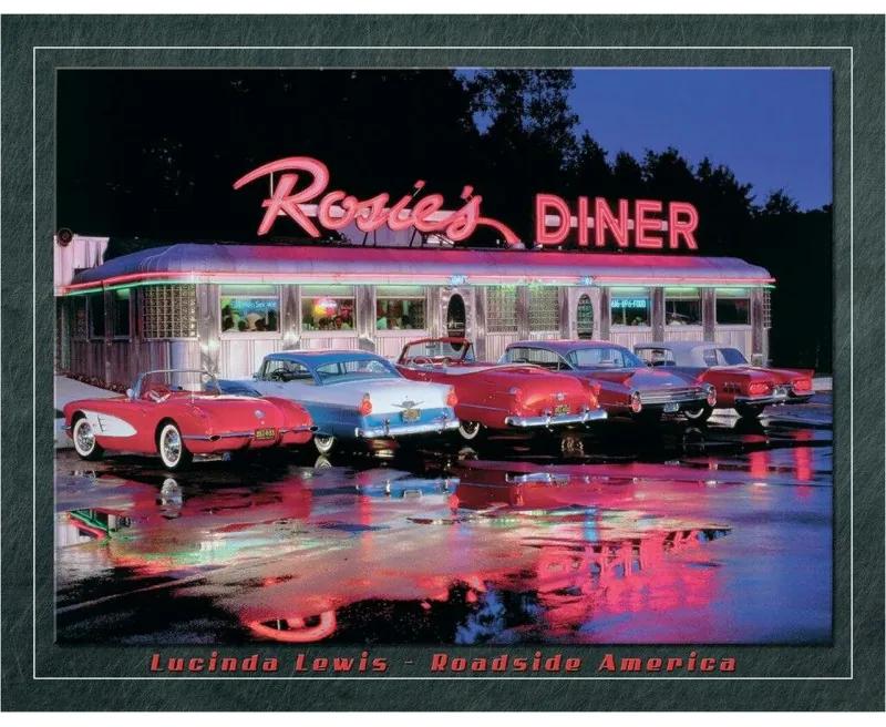 Plechová cedule Lewis- Rosies Diner 32 cm x 40 cm