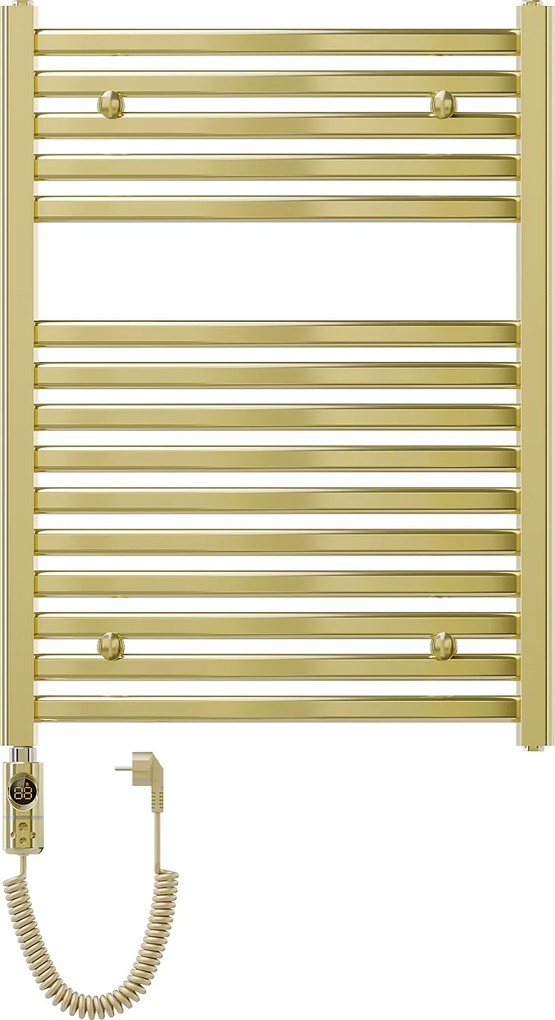 Mexen Helios, elektrické topné těleso 800 x 600 mm, 600 W, zlatá lesklá, W103-0800-600-2600-50