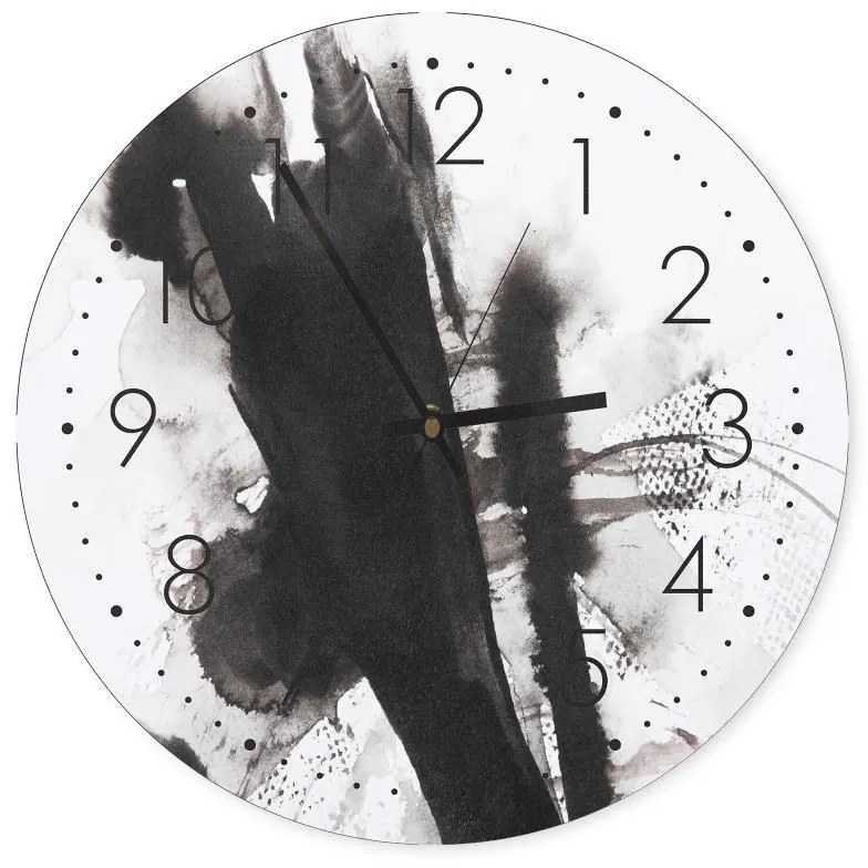 Nástěnné hodiny CARO Abstraction 40x40 cm