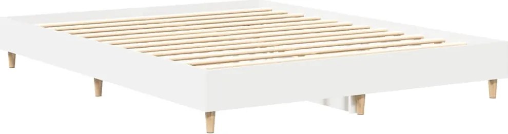 Rám postele bez matrace bílý 150x200 cm Dřevěné konstrukce 3328708