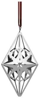 Vánoční ozdoba Harlequin Rhombe Silver 11,3 cm Rosendahl