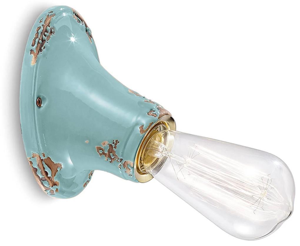 Nástěnné svítidlo ve vintage stylu C115 tyrkysová