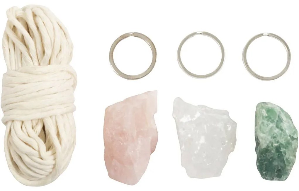 Creativ Company Kreativní sada Mini Craft Kit Macramé Key Rings