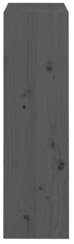 Petromila Knihovna / dělicí stěna šedá 60x30x103,5 cm masivní borovice