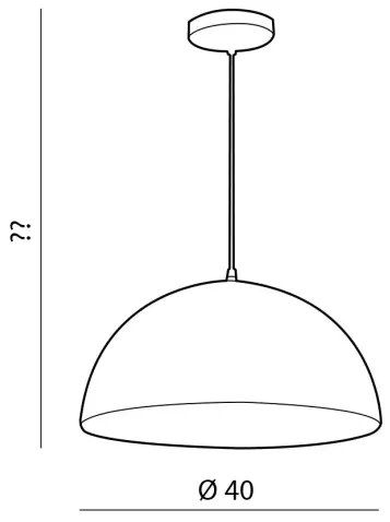 Designový lustr Jim černá/měděná