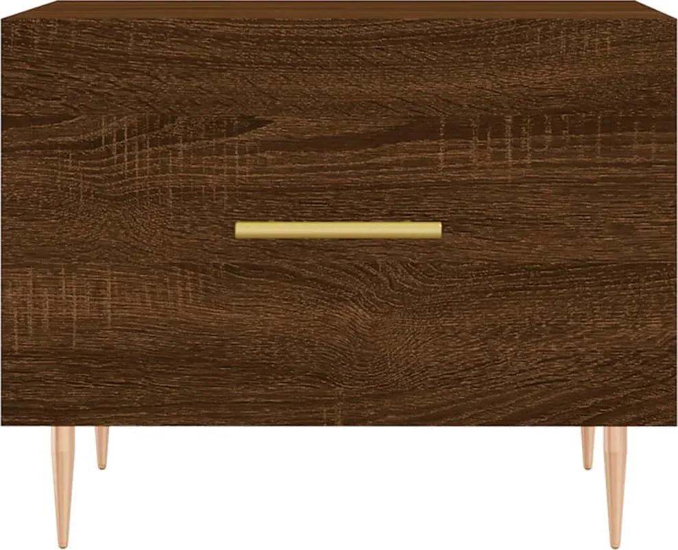 vidaXL Konferenční stolky 2 ks 50 x 50 x 40 cm kompozitní dřevo [829379] Barva: Bílá