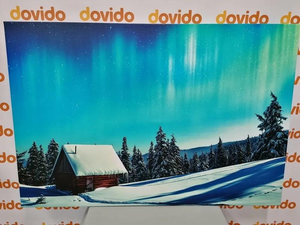 Obraz pohádková zimní krajina - 60x40 cm