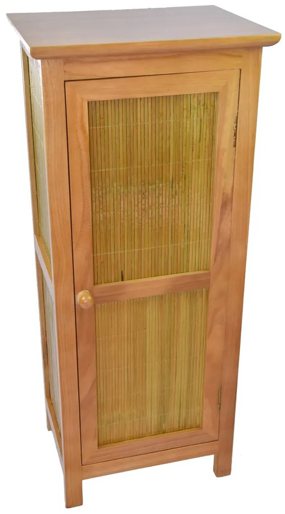 Vingo Dřevěná skříňka s bambusovými dvířky