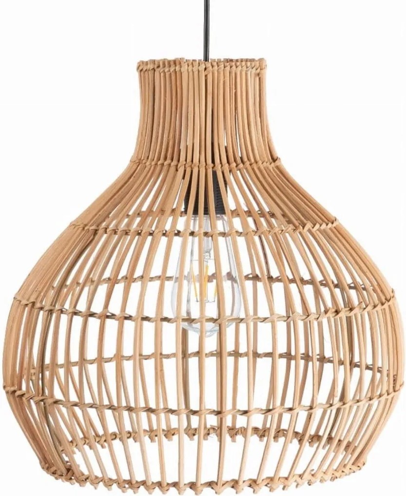Velká závěsná ratanová lampa boho Harmony PHU16F