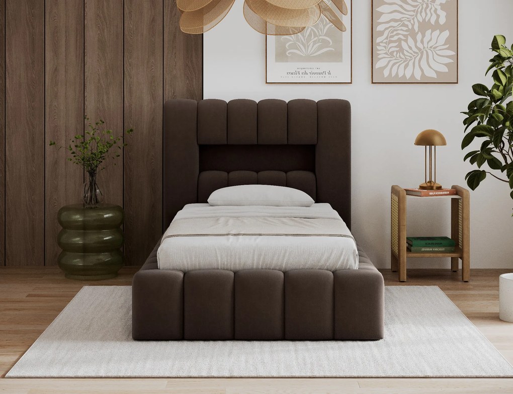 Postel Lamica 90x200 + Dřevěný rám/Standardní zdvih/kontejner
