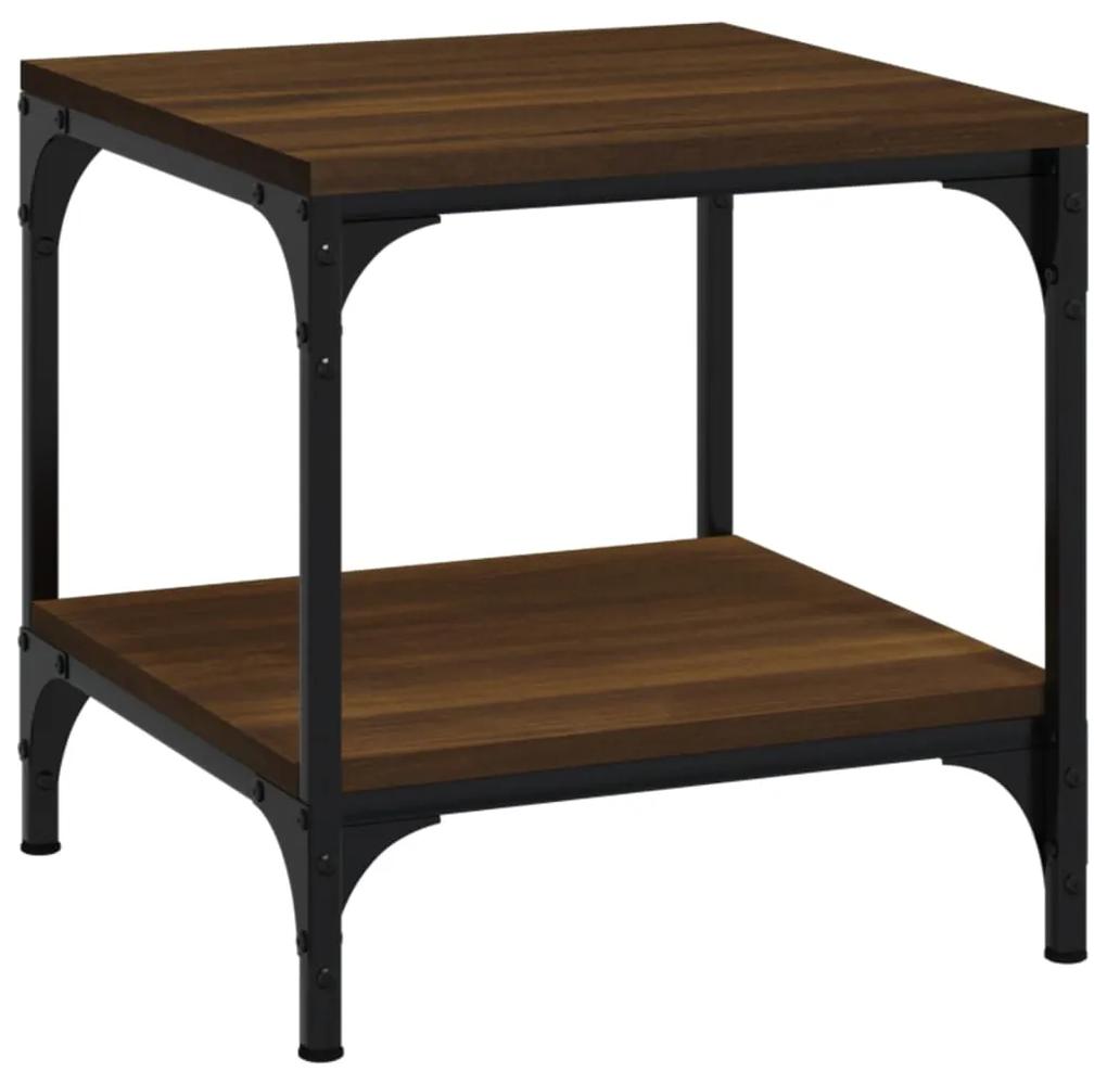 819385 vidaXL Odkládací stolek hnědý dub 40 x 40 x 40 cm kompozitní dřevo